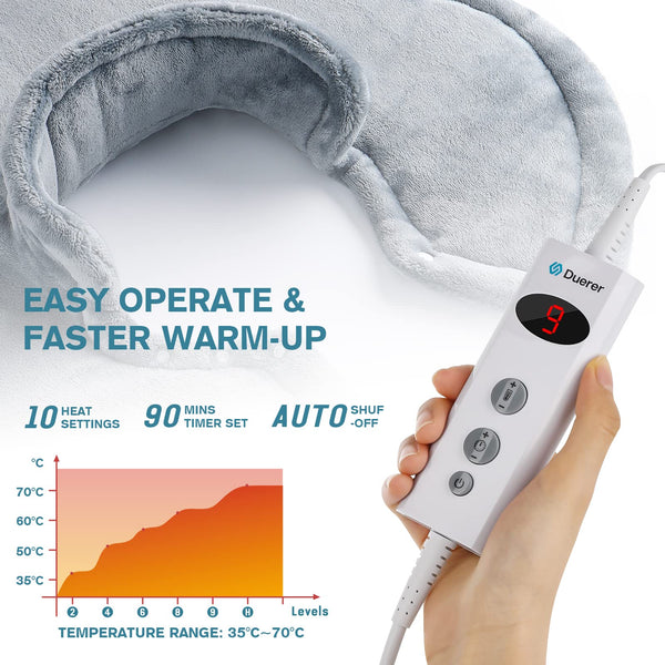 Duerer Electric Heating Pad For Back Shoulder Neck